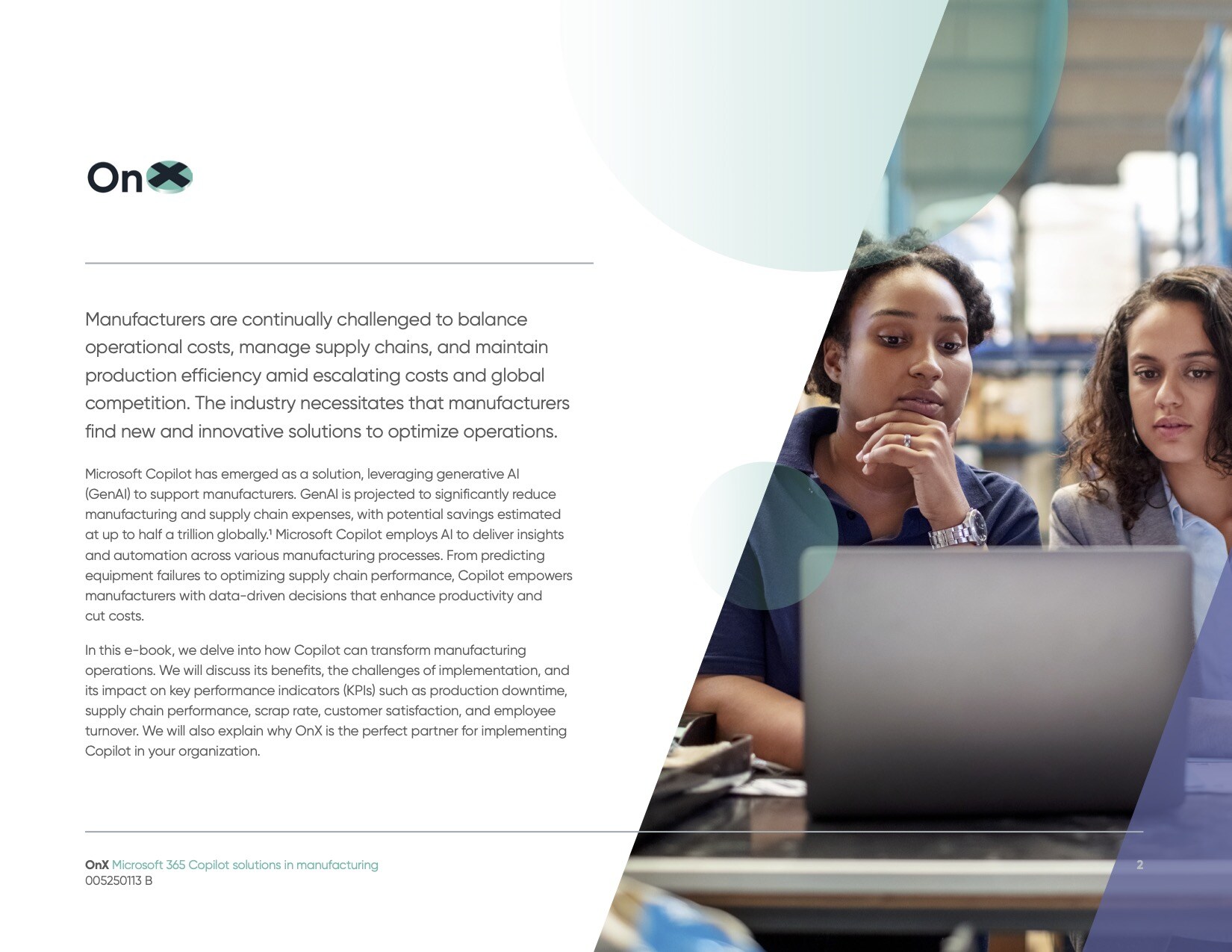 Microsoft 365 Copilot solutions in manufacturing